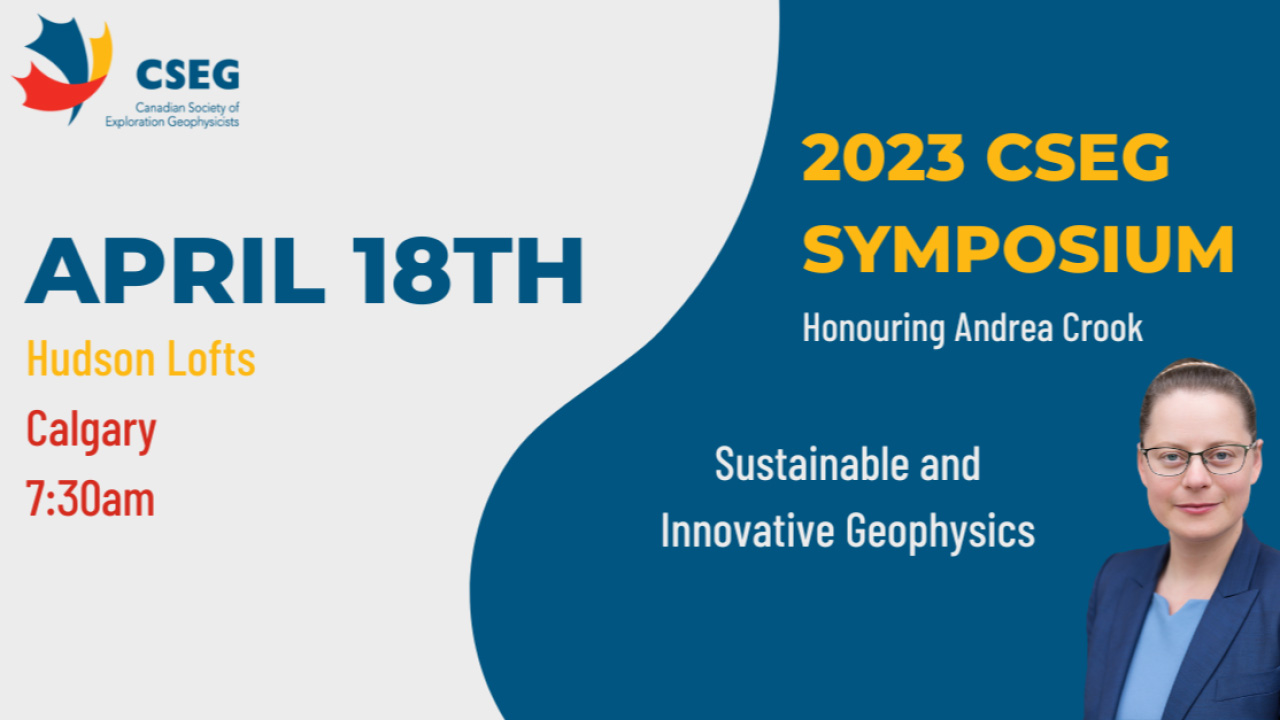 CSEG Symposium – Honouree Andrea Crook, April 18, 2023 – Optiseis Solutions Ltd.